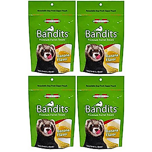 Marshall Bandits Ferret Treat, 3-Ounce, Banana (Pack of 4)
