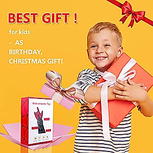 Mammykiss Spider Web Shooters Toy for Kids Fans,Cool Gadgets Spider Web Launcher Wrist Bracers Toy Gift for Christmas Birthday