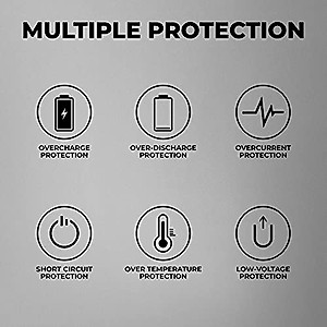 ORORO [All-New] Ultra-Compact Rechargeable Battery Pack for Heated Vests, Heated Jackets and Heated Hoodies