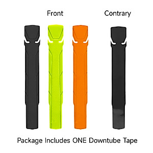 TaktZeit Mountain Bike Down Tube Frame Protector Bike Frame Protection Downtube Frame Protector 3M Tape for Mountain Bike Road Bike (Orange)