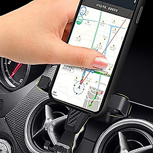 ITrims Car Accessories Dashboard Mount Mount Cell Phone Holder Adjustable Car Phone Holder for Mercedes-Benz GLA-Class X156 2015-2019 / CLA-Class C117/ A-Class W176 2013-2018 (Black)