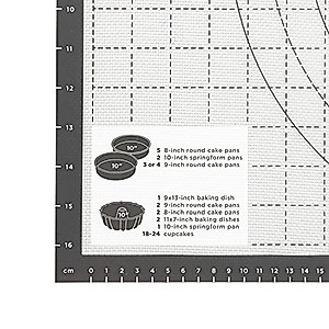 Tovolo Pro-Grade Sil Pastry Mat w/Reference Marks for Baking, Food and Meal Prep, Cooking and More 25" x 18"