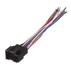 Bingfu Car Radio Wiring Harness for select 05-15 Chevrolet Chevy / 07-14 GMC/Enclave Lucerne H2 Santa G3 Torrent Matrix Outlook VUE Vehicles Aftermarket Stereo Installation Wire Harness Adapter XC63