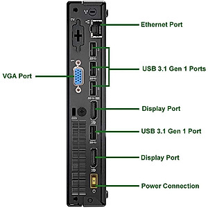 Lenovo ThinkCentre M910q Tiny Desktop Computer Mini PC, Quad Core i5 6500T up to 3.1GHz,16GB DDR4 RAM,256GB NVMe M.2 SSD,WiFi Bluetooth,Wireless Keyboard and Mouse,Windows 10 Pro (Renewed)