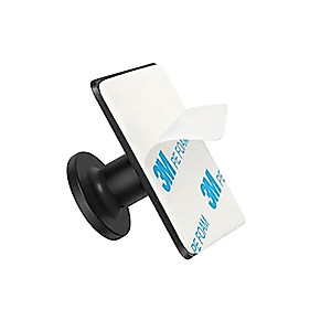 LJLink Self Adhesive Towel Hooks Matte Black Modern Coat Hook 2 Pack Stainless Steel Wall Hooks Round Utility Shower Towel Hanger for Kitchen Home Storage Bathroom