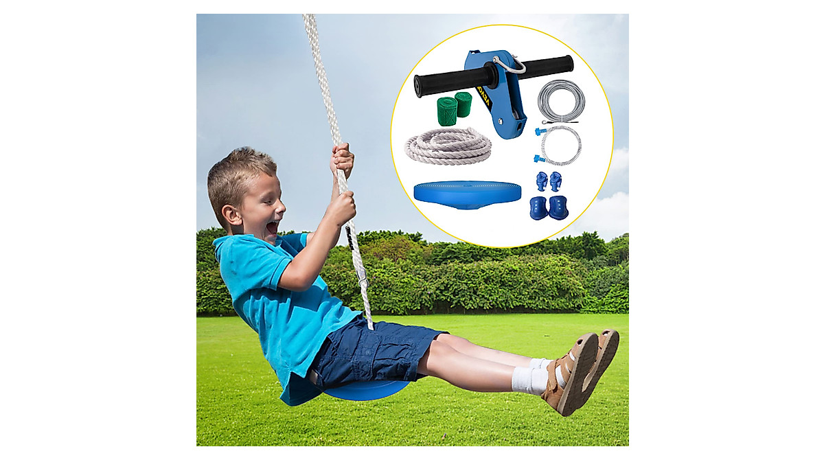 VEVOR 60FT Zip Line Kit for Backyard Kids & Adults | Safe Outdoor Fun