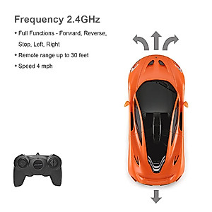 RASTAR RC Car | 1:24 Scale McLaren P1 Remote Control Toy Car, R/C Model Vehicle for Kids – Orange