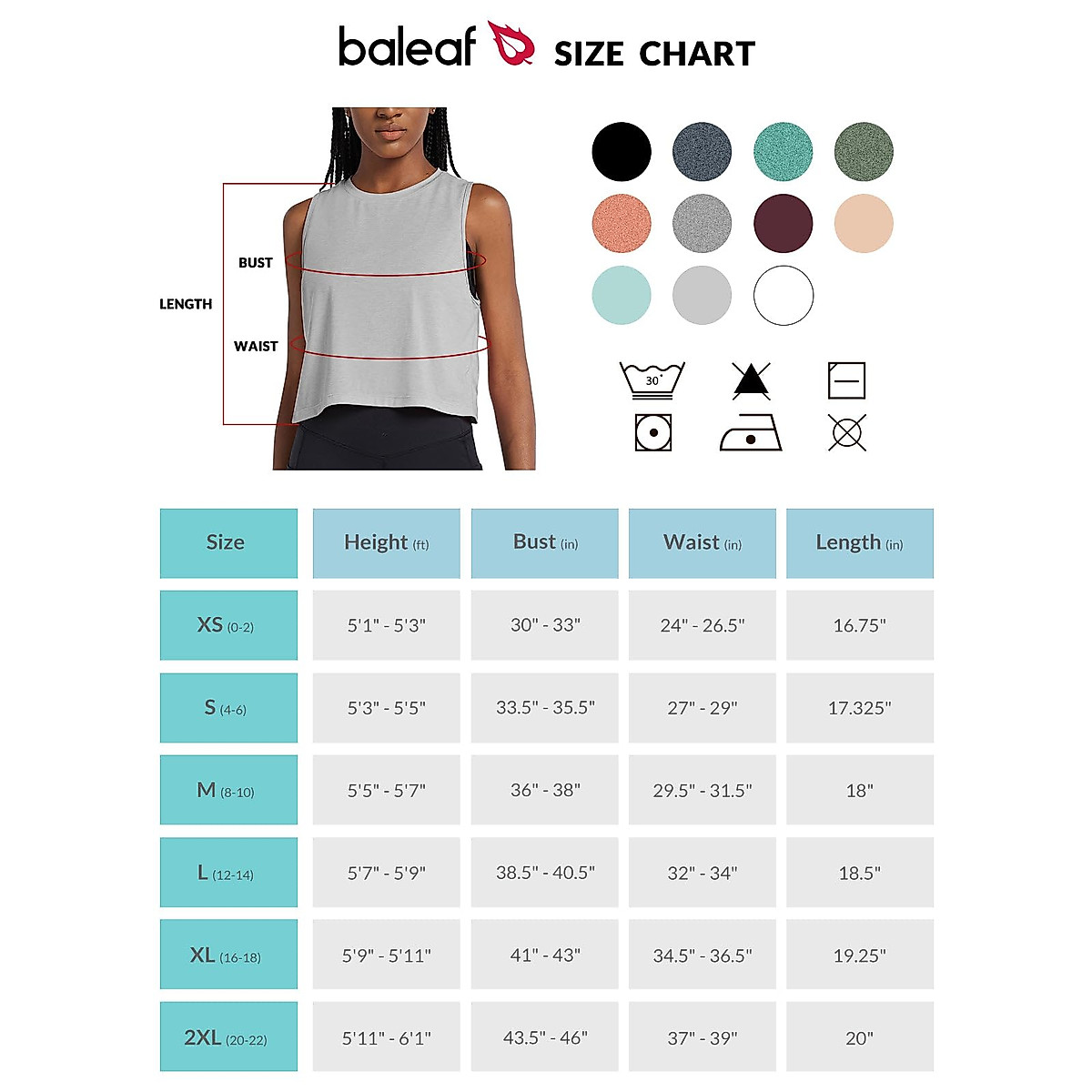 baleaf Workout Tops for Women Crop Tank Top Quick Dry Athletic Gym Exercise Sleeveless Shirts Muscle Yoga Loose Fit Heather Gray S
