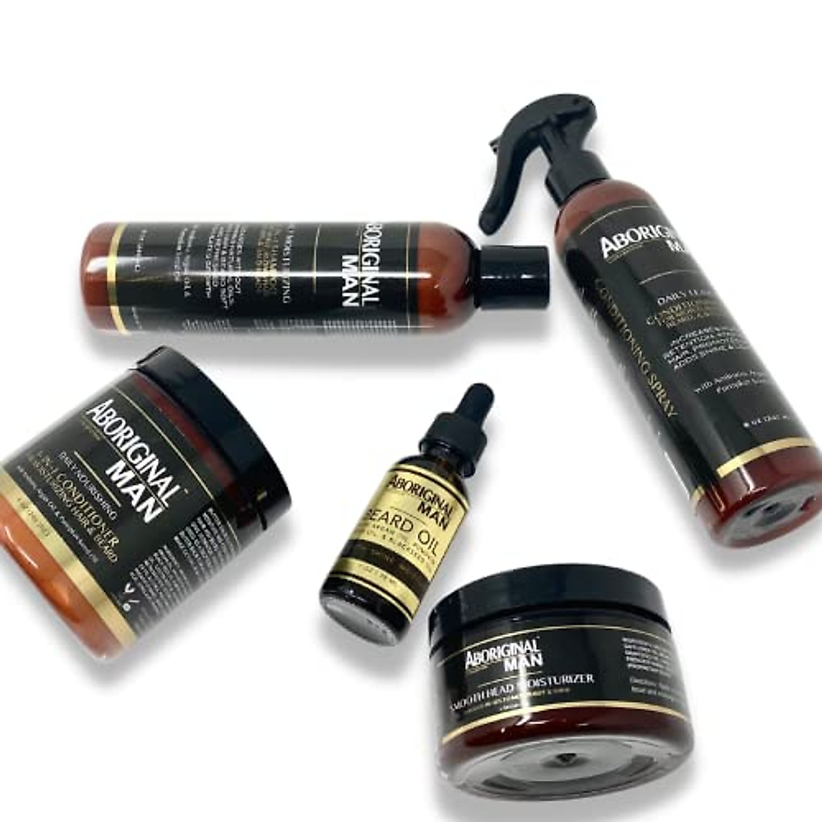 Curls & Potions ABORIGINAL MAN DAILY CONDITIONING SPRAY MOISTURIZING RICE WATER FOR HAIR GROWTH FOR MEN LEAVE IN FOR BEARD, HAIR, BALD HEAD CONDITIONER DRY, BRITTLE, FRIZZY HAIR