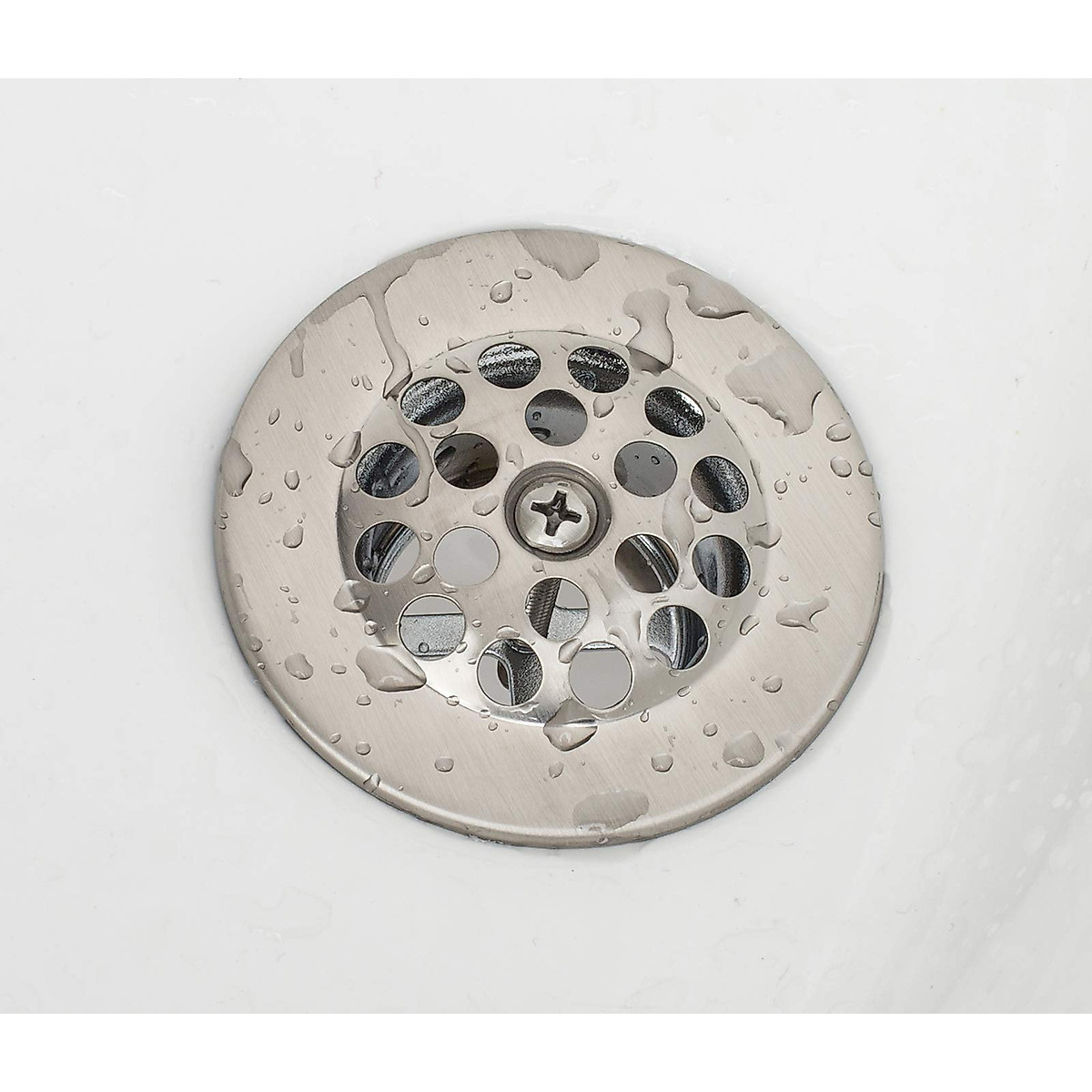 Artiwell Trip Lever Tub Trim Kit Set With Trip Lever Overflow Face Plate, Trip Lever Bathtub Drain with Strainer, Overflow and Matching Screws (BRUSHED NICKEL)