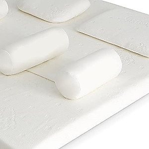 Newpoint Pillow Neck ROLL Pair, 2 Count (Pack of 1), White