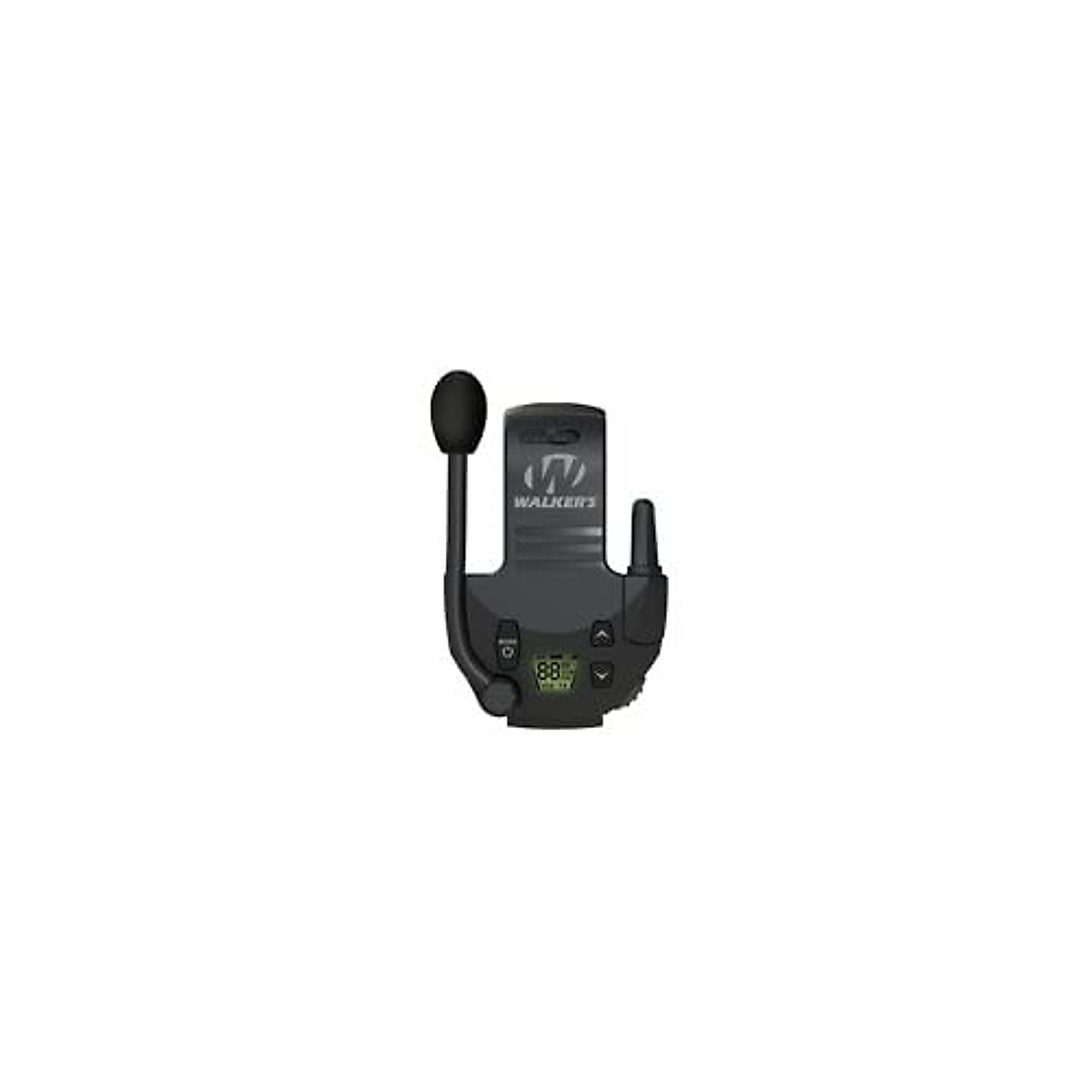 Walker's Razor Digital Ear Muffs (Raid Kryptek) Bundle with Walkie-Talkie and Sport Shooting Glasses (4 Items)