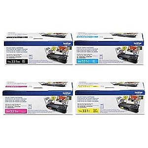 Brother Tn331 OEM Toner Set Black Cyan Magenta Yellow