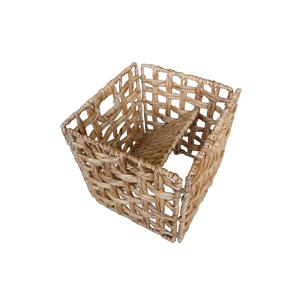 LilaCraft Wicker Storage Bins, Wicker Storage Baskets for Shelves, Large Wicker Storage Cubes Baskets, Wicker Baskets for Gifts, Storage Bins for Bedroom, Living Room (Set 4 packs 12”x12”x12”)