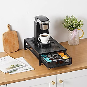 Mknana K-Cup Coffee Pod Storage Drawer,K Cup Holder for Counter,Black