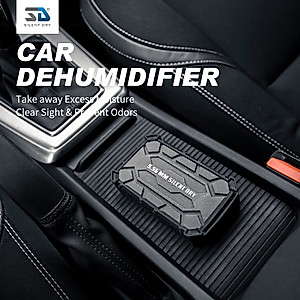 Silent Dry Gun Safe Dehumidifier, Reusable mini Portable Dryer effective for up to 20L, Fast renew and remover for Gun/Safe/Camera/Instrument, Pioneer, 1 piece (Swat Black)