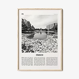 Frisco Print Black and White, Frisco Wall Art, Frisco Poster, Frisco Photo, Frisco Wall Décor, Texas, USA, United States