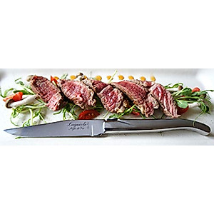 Laguiole Style de Vie Steak Knives, Luxury Line, 6 pieces, Fully Stainless Steel, in giftbox