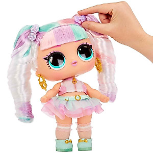 LOL Surprise Big Baby Hair Large 11" Unicorn Doll w/ 14 Including Shareable Accessories & Blue Pink Hair & Dress, Holiday Toy Playset, Great Gift for Kids Girls Ages 4 5 6+ Years