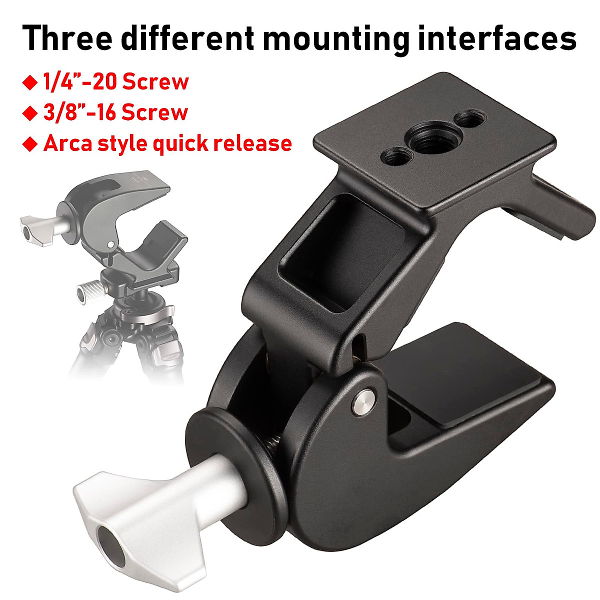 Binocular Tripod Mount Adapter,1/4" 3/8" Screw and ARCA Quick Release Binocular Tripod Mount,Compatiable with Vortex Zeiss Nikon Swarovski Leica Leupold Bushnell binculars