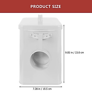 UPKOCH Box Kitchen Storage Bucket Washing Powder White Laundry Bag Iron