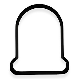 Cowboy Ten Gallon Hat or Tombstone Cookie Cutter with Easy to Push Design, for Baby Shower, Work Events, and Birthday Celebrations (4 inch)