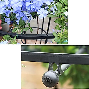 Garden Obelisk Trellis for Climbing Plants,3ft 4ft 5ft 5.9ft 6.9ft Tall Vertical Metal Umbrella Trellis Tower Frame Outdoor Flower Support Cage Climbing Stand Rack for Vines Rose (Size : 180cm/5.9ft