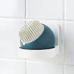 Cyrank Small Round Floating Shelf, Wall Mounted Cup Holder for Bathroom Shower Organizer Caddy Bottle Racks Small Wall Shelf Round Floating Shelves for Wall Decor