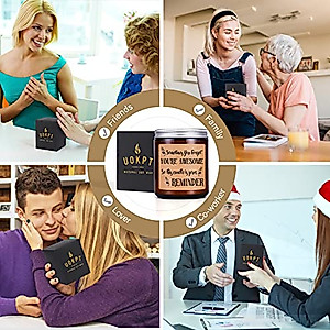 UOKPT Lavender Scented Candle Gifts for Women - Funny Birthday Gift for Best Friends Sister Mom Coworker - Unique Friendship Candles Present for BFF Christmas Bday Mothers Day