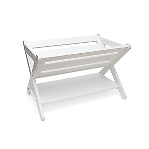 Lipper International Kids' Book Caddy with Shelf, White