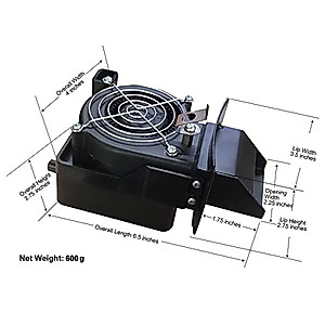Mydracas DC12V BBQ Fire Starter Air Blower Cooking Blower Big Green Egg Grill Fan for Big Green Egg Kamado Joe Classic,Shorten The Time of Ignite The Charcoal (Upgrade Version)
