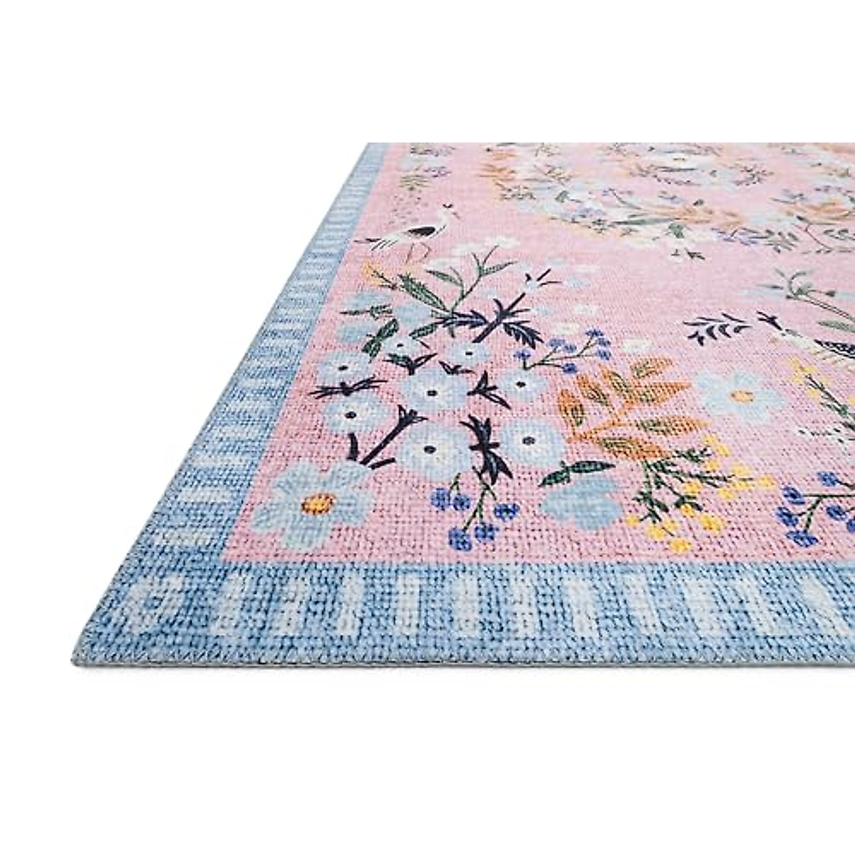 Loloi Rifle Paper Co Palais Rose/Sky 7'-6" x 9'-6" Area Rug