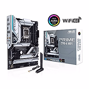 ASUS Prime Z790-A WiFi 6E LGA 1700(Intel®13th&12th) ATX Motherboard (16+1 DrMOS, PCIe 5.0,DDR5,4X M.2 Slots,2.5 Gb LAN,USB 3.2 Gen 2 Front Panel Type-C, Thunderbolt™ 4/USB4, DP)