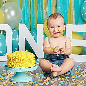 350 Pieces Twinkle Star Confetti Gender Reveal Confetti Blue and Pink Table Confetti Star Confetti for Baby Shower Gender Reveal Party Decorations Wedding Baby Birthday Graduation Decoration