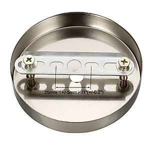 Tool parts Retro Ceiling Light Plate Base Chassis Disc Pendant Accessories Nickel 3pcs