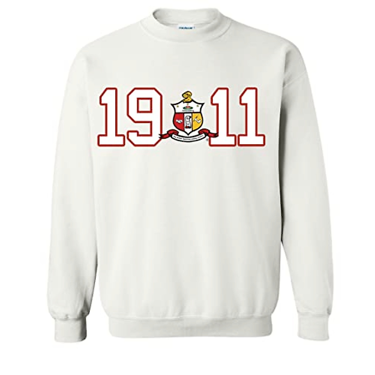 Kappa Alpha Psi Chapter 17 Year Crest Crewneck (as1, Alpha, m, Regular, Regular, White)