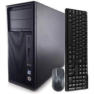 HP Z240 Tower Computer Workstation PC, Intel Core i5 6600 3.3GHz Processor, 16GB DDR4 Ram, 256GB NVMe SSD, 3TB Hard Drive, Wireless Keyboard & Mouse, WiFi | Bluetooth, Windows 10 Pro (Renewed)