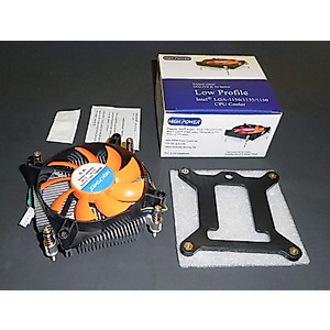HIGH POWER® LGA-115x-mITX 1U Low-Profile Quiet 80mm Intel LGA 1150 1151 1155 1156 CPU Cooling Fan Mini ITX Micro ATX mITX PC i5 i7 Processor Cooler