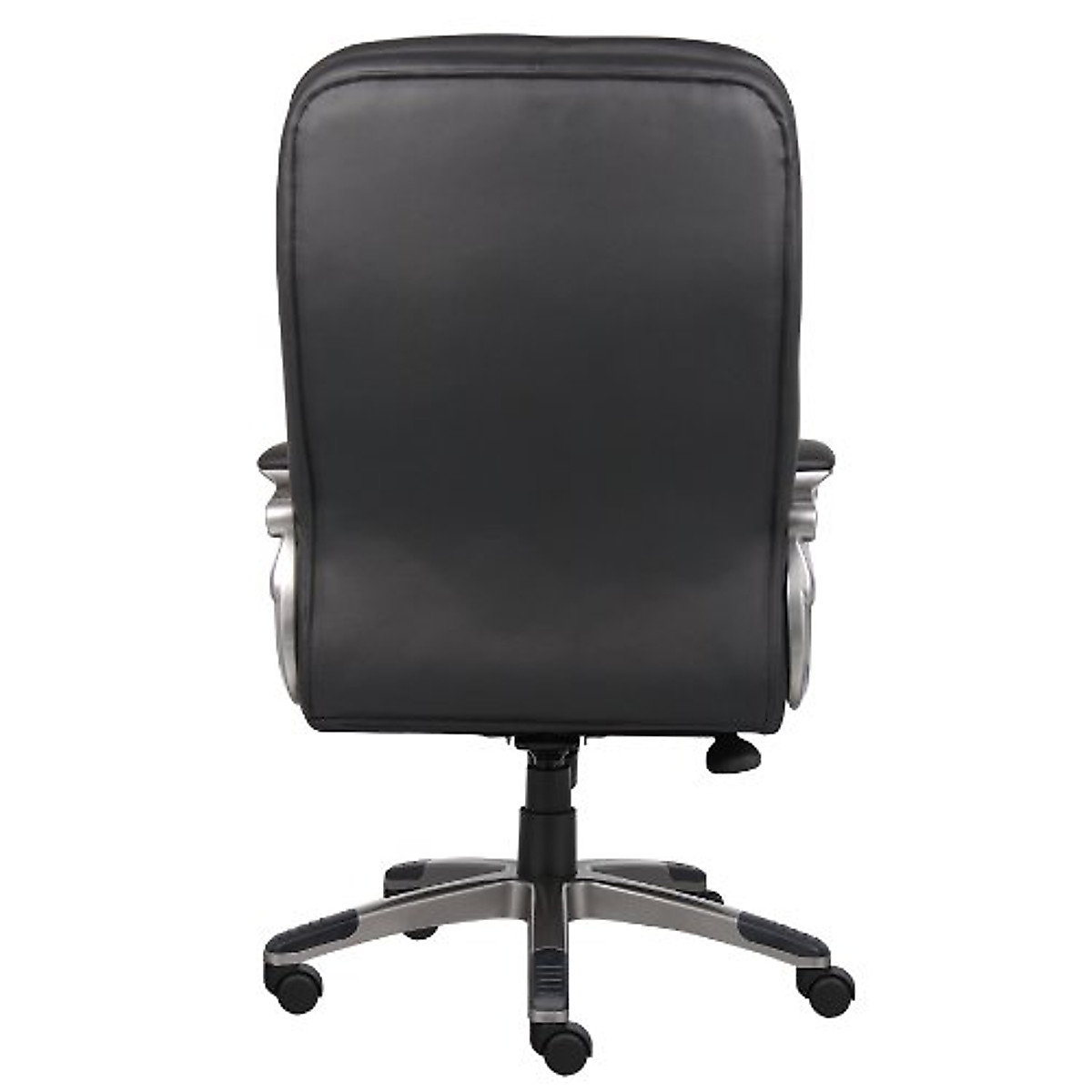 Boss Office Products B9331 High Back Executive Chair with Pewter Finsh in Black