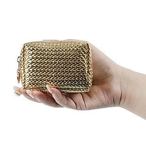 Kitgo Mini First Aid Emergency Clutch Kit -Mother Day Women's Day Gift Compact Safety Pouch Party Bag with 36 Essential Items for Girl Lady Mother Wife Nurse for Girl Lady Mother Wife Nurse (GOLD new)