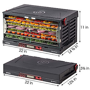 Brod & Taylor SAHARA Folding Food Dehydrator (Non-Stick Polypropylene Shelves)