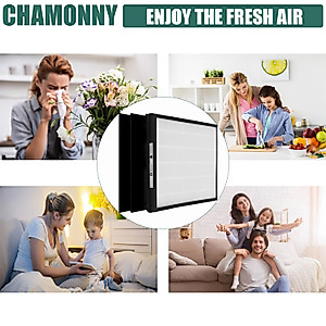 CHAMONNY IAF-H-100D True HEPA Idylis D Filter Replacement Size D, Compatible with Idylis AC-2118, AC-2123, IAP-10-280 Air Purifier Devices, 2HEPA Filters + 4 Activated Carbon Pre-filters