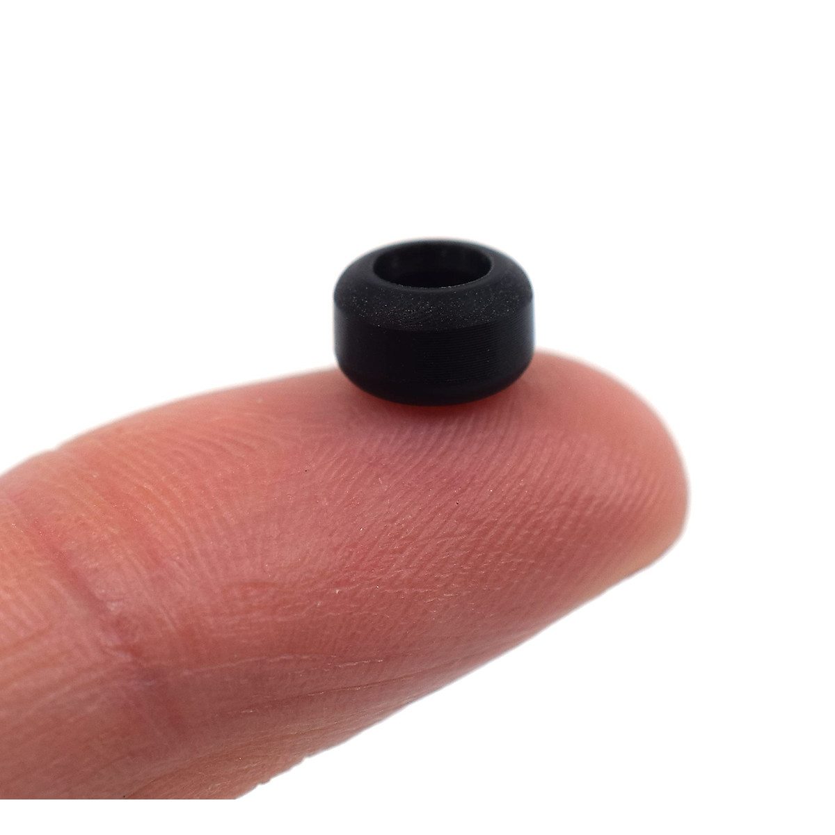 Teak Tuning Eco 85D CNC Poly Fingerboard Wheels - Street Shape, 7.5mm Dia., 5mm Wide - Black Colorway