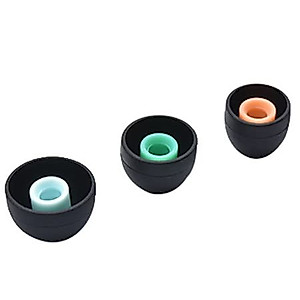 Zotech Replacement Eartips Silicone Earbuds Buds Set for Sony in-Ear Headset WF-1000XM4 WF-1000XM3 MDR-XB50AP XBA-H1 WF-XB700 WF-SP800N S/M/L, 3 Pair (Black)