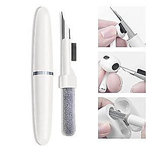 TIWABI 3 in 1 Cleaner Kit for Airpods 1 2 3 Pro Headphones Earbuds and Case Multi-Function Cleaner Kit with Brush and Soft Flocking Brush Multi-Function Cleaner Kit for Earphones Phone and Camera