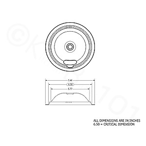 KITCHEN BASICS 101 Made in the USA 4 Pack (2) 6" & (2) 8" Replacement Chrome Drip Pans for Whirlpool W10278125 W10196405 W10196406