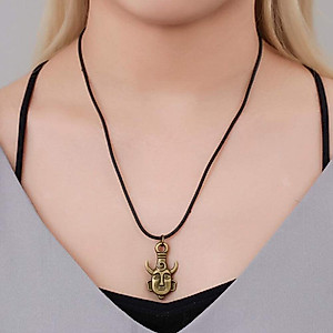 Niche-Finds Supernatural Inspired Dean's Amulet Protective Deans Necklace Deans Pendant Dean Winchester Mask Two Sided Necklace