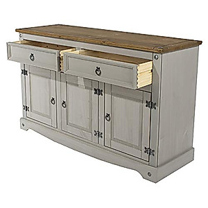 Wood Buffet Sideboard Corona Gray | Furniture Dash