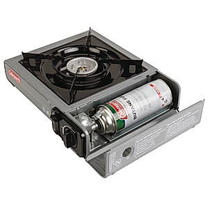 Coleman Camp Bistro 1-burner Butane Kitchen Outdoor Camping Trip Picnic Cooking Stove, Durable Enameled Steel Case,porcelain Enameled Cooking Surface,lightweight and Compact Design