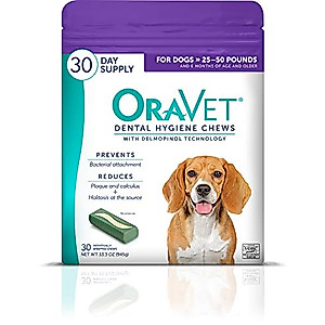 OraVet Dental Hygiene Chews for Medium Dogs 25-50 lbs